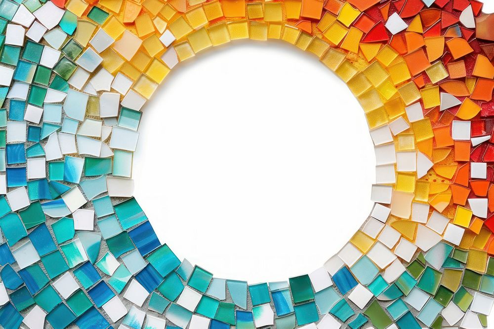 Circle mosaic art backgrounds. | Premium Photo - rawpixel