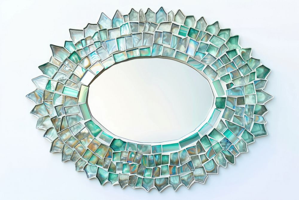 Emerald iridescent turquoise art white | Premium Photo - rawpixel