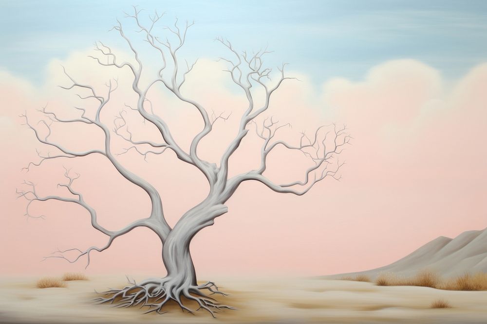 Painting tree drawing sketch plant. | Premium Photo Illustration - rawpixel