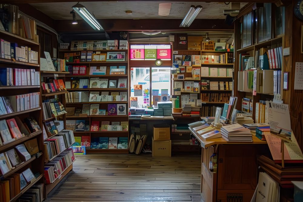 Stationery shop publication bookstore bookshelf. | Free Photo - rawpixel