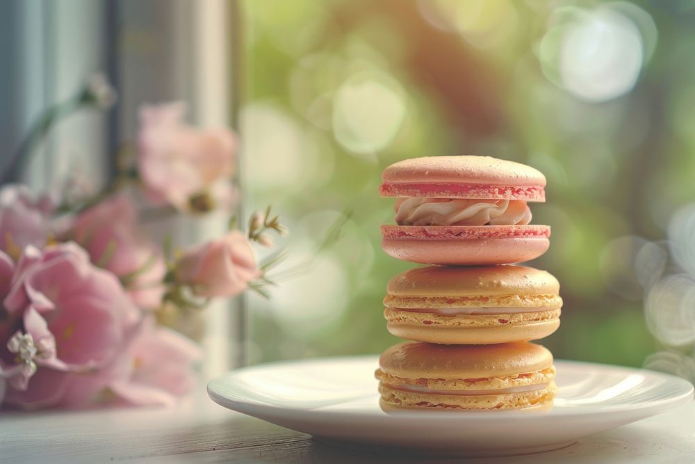 Macaron food macarons table | Premium Photo - rawpixel