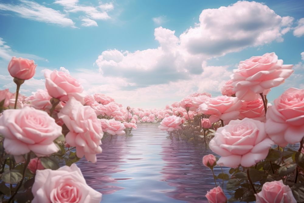 Photography rose garden landscape outdoors | Premium Photo Illustration ...