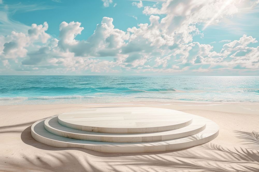 Product podium beach outdoors horizon | Premium Photo - rawpixel