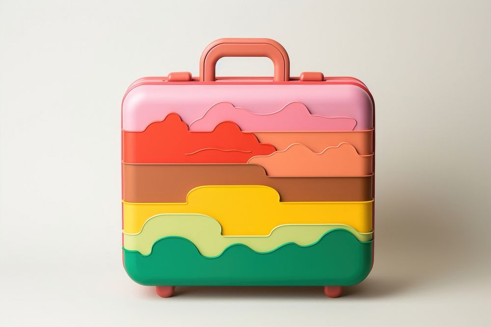 Suitcase luggage art creativity briefcase. | Premium Photo Illustration ...