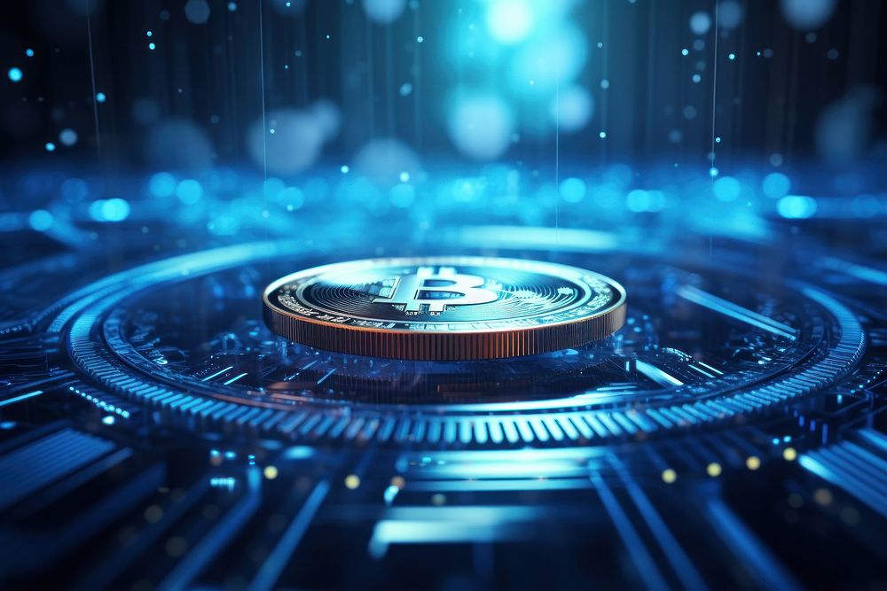 Technology Blueprint Coin blue concentric | Free Photo Illustration ...