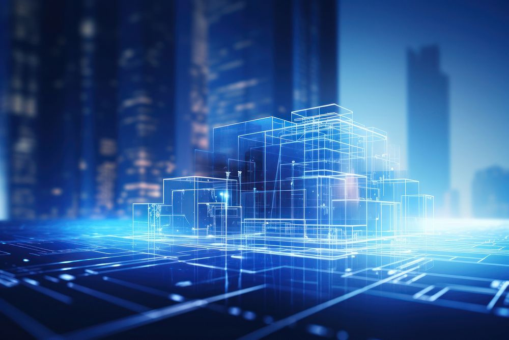 Technology Blueprint Office Building backgrounds | Free Photo ...