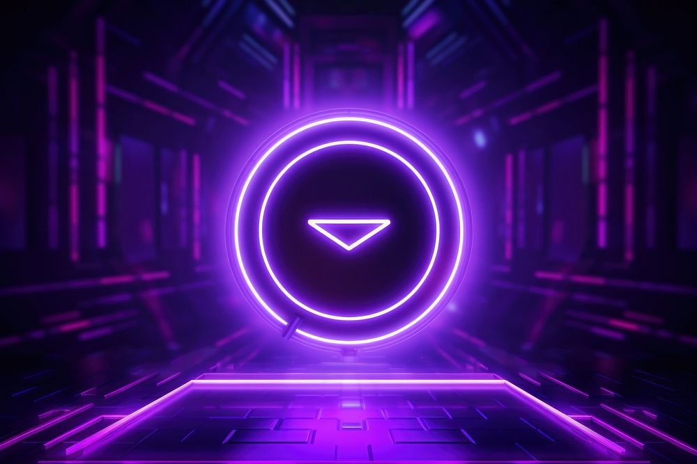 Caution Symbol purple technology futuristic | Free Photo Illustration ...