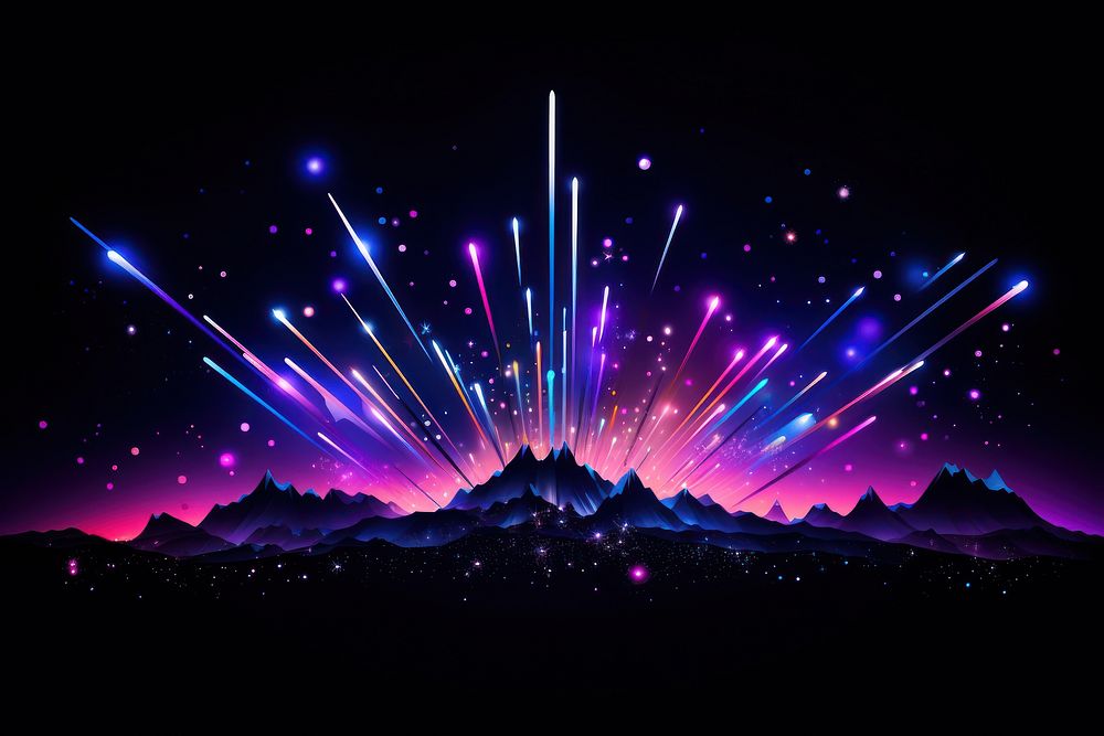 Neon meteor space background light | Premium Photo Illustration - rawpixel