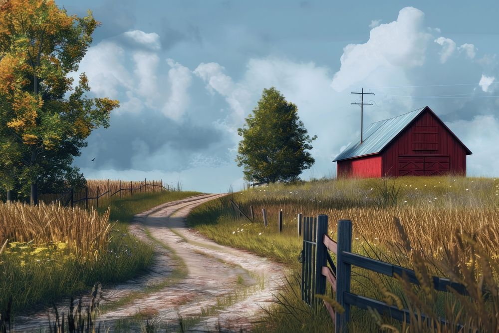 Farm architecture outdoors building. | Free Photo - rawpixel