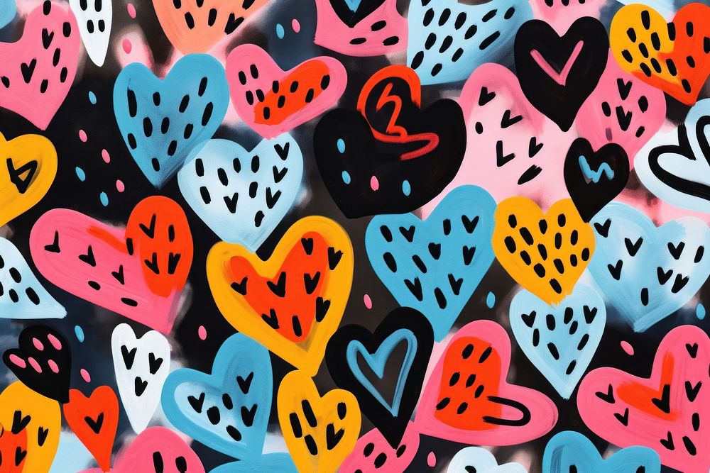 Hearts backgrounds pattern shape. | Premium Photo Illustration - rawpixel