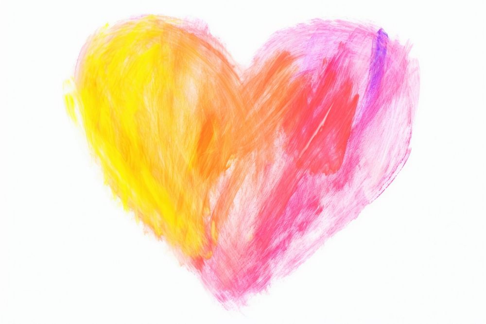 Colorful heart backgrounds drawing white | Premium Photo Illustration ...