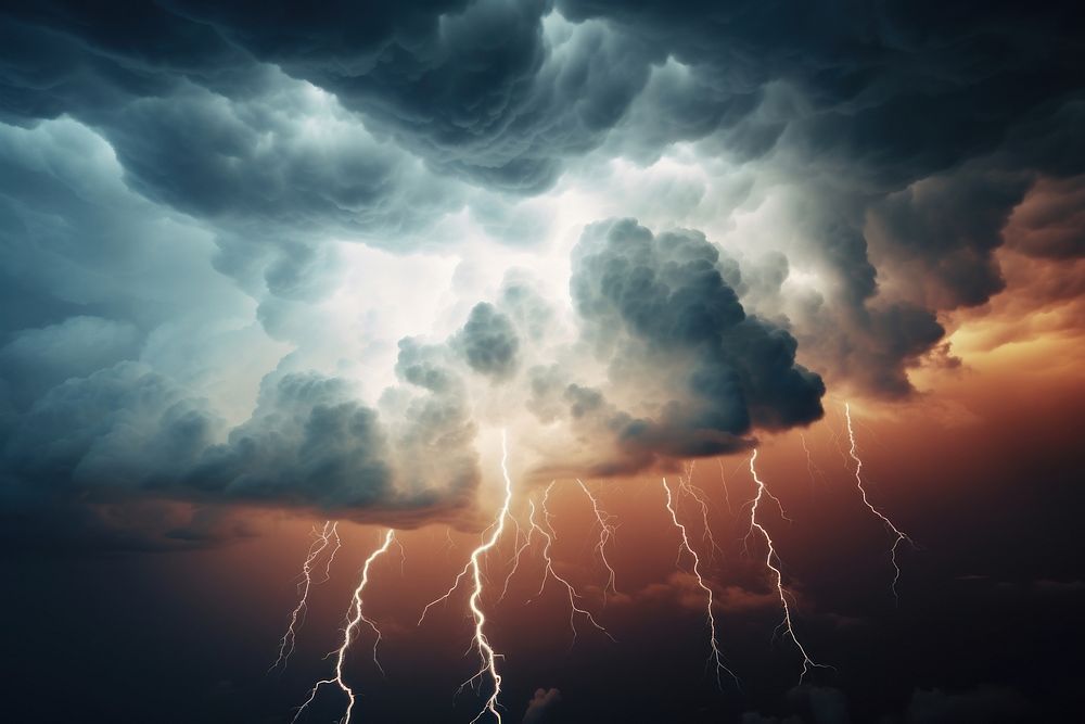 Storm cloud thunderstorm backgrounds lightning. | Premium Photo - rawpixel