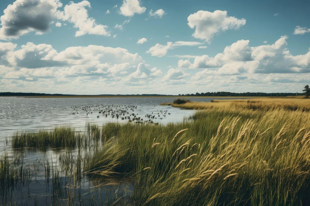 Marsh sky landscape outdoors. | Premium Photo - rawpixel