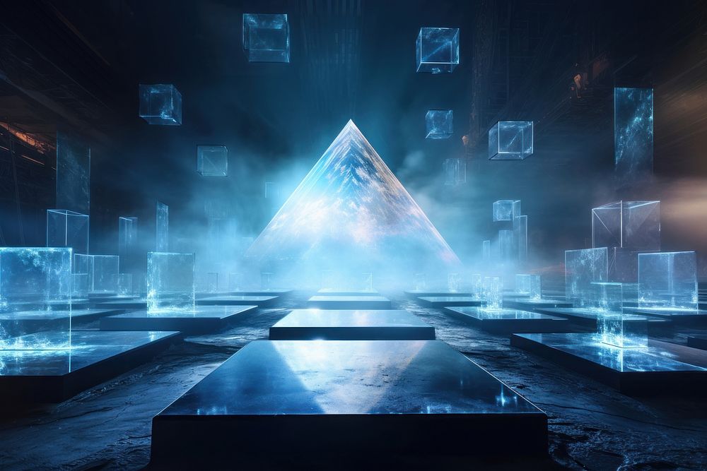 Tectnology architecture futuristic crystal. | Free Photo Illustration ...