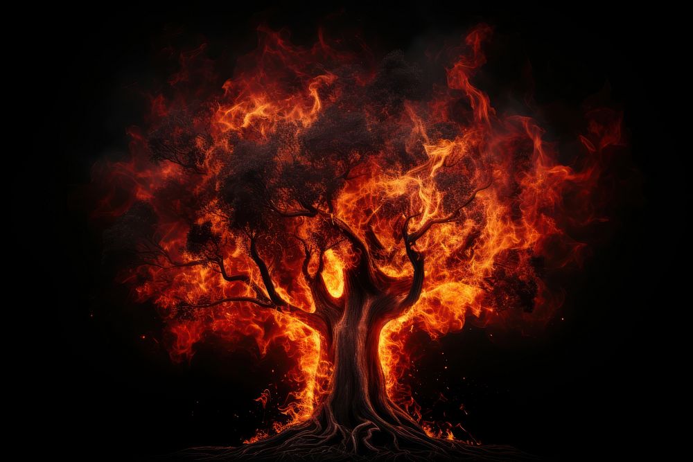 Tree fire outdoors bonfire. | Free Photo - rawpixel