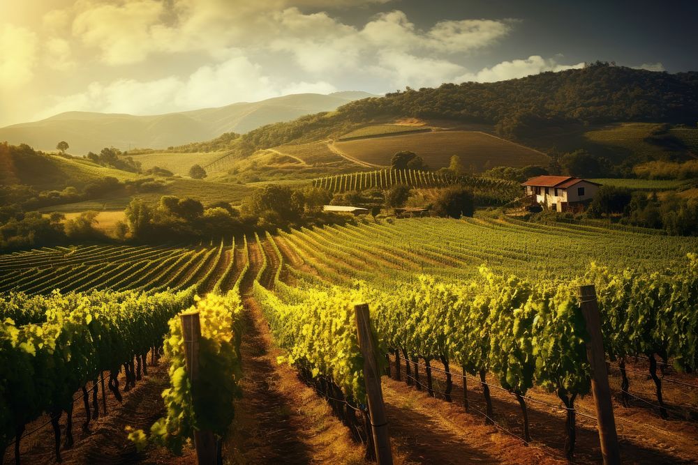 Vineyard landscape outdoors nature | Free Photo - rawpixel