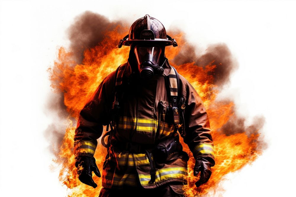 Fire man adult extinguishing firefighter. | Free Photo - rawpixel