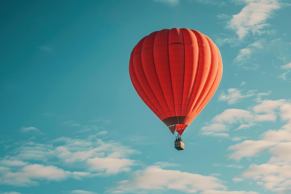 Hot red air balloon aircraft | Premium Photo - rawpixel