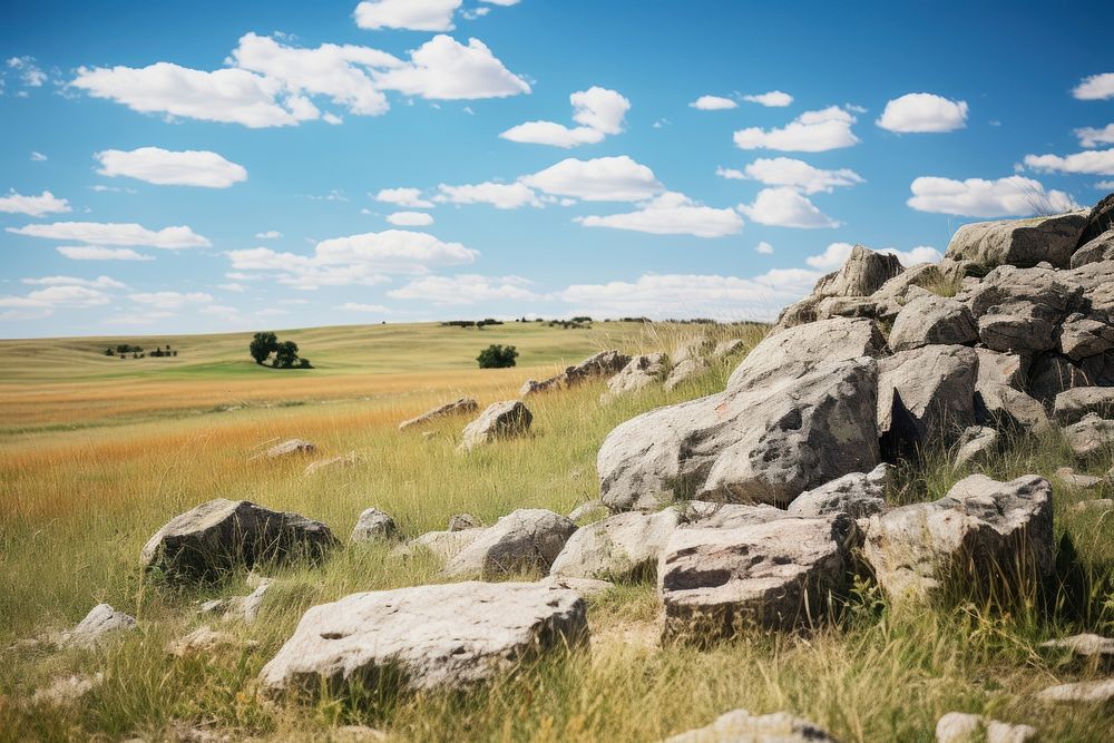 Prairie rock sky outdoors. | Premium Photo - rawpixel