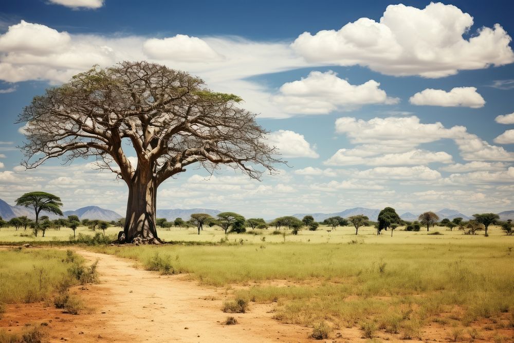 Savanna tree sky landscape. | Free Photo - rawpixel