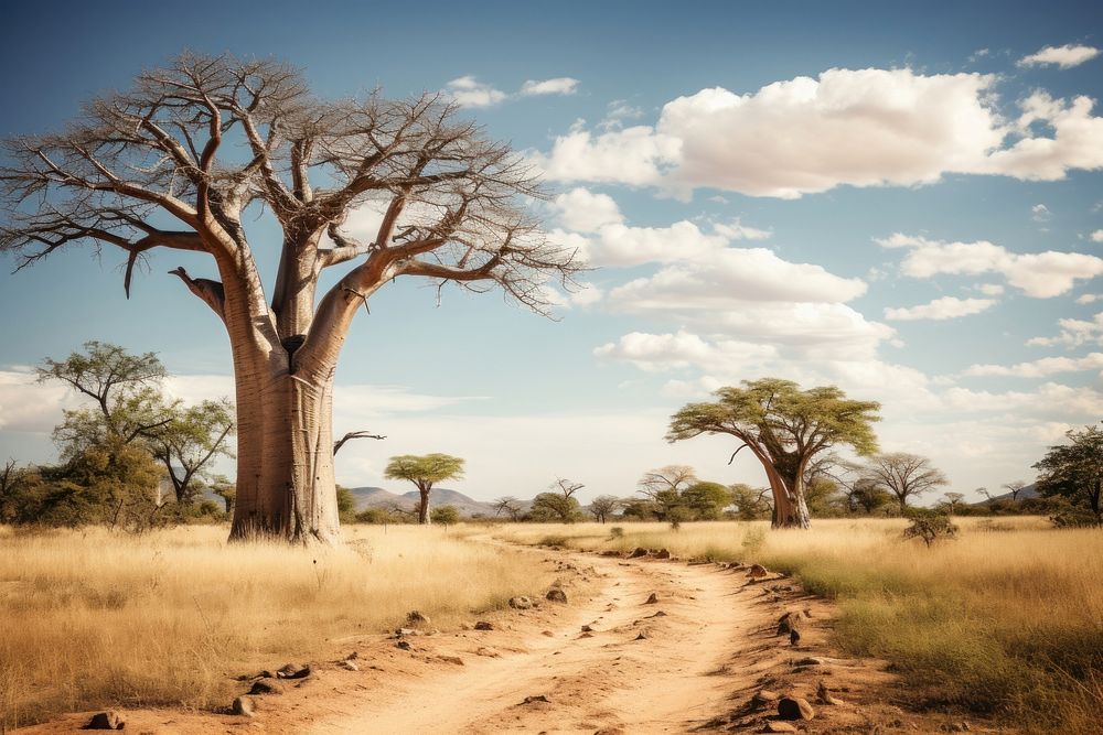 Savanna tree sky landscape. | Free Photo - rawpixel