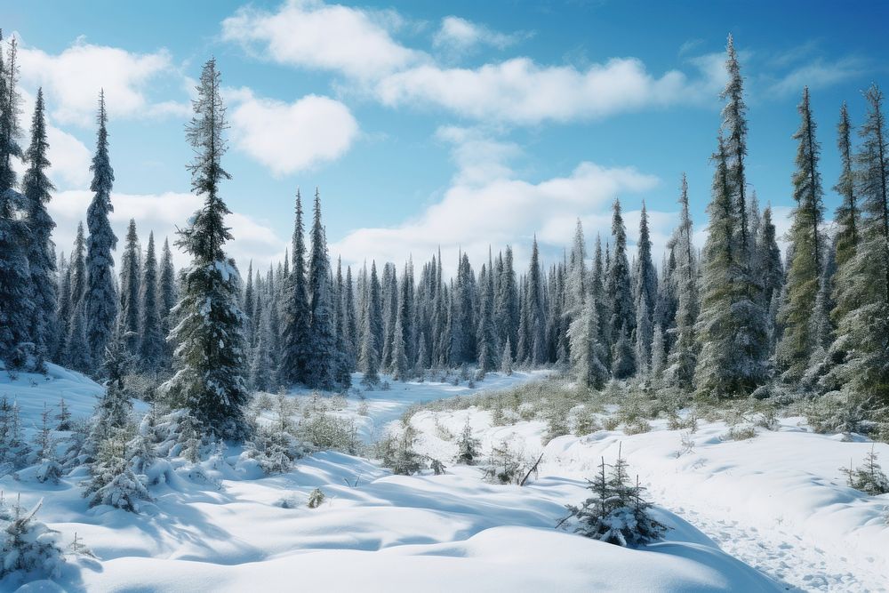 Tundra forest tree snow. | Premium Photo - rawpixel