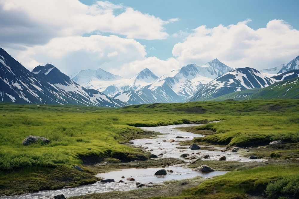 Tundra mountain wilderness landscape. | Premium Photo - rawpixel