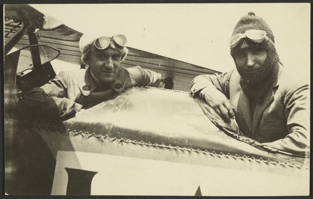 Two pilots plane Fédèle Azari | Free Photo - rawpixel