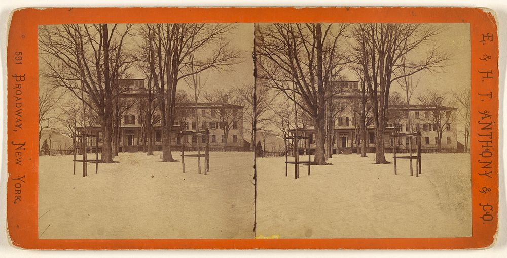 Roe's Hotel, West Point. [Winter] | Free Photo - rawpixel