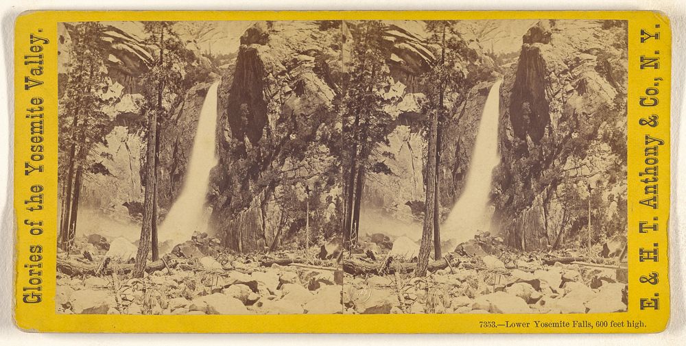 Lower Yosemite Falls, 600 feet | Free Photo - rawpixel