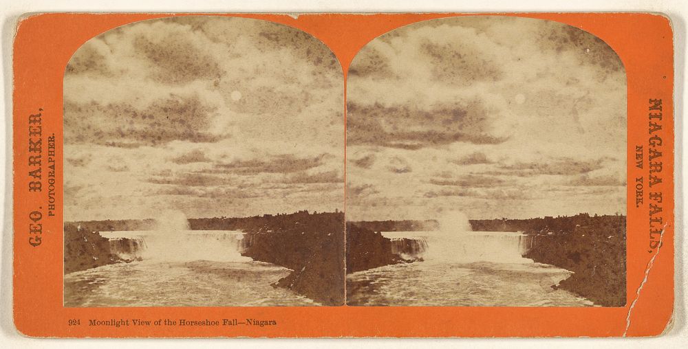 Moonlight View Horseshoe Fall - | Free Photo - rawpixel