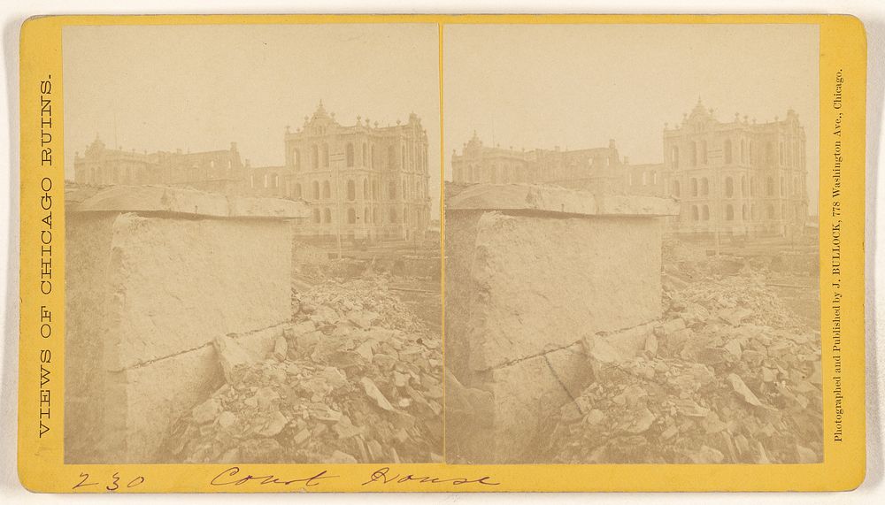 Court House, Ruins Chicago Fire, | Free Photo - rawpixel