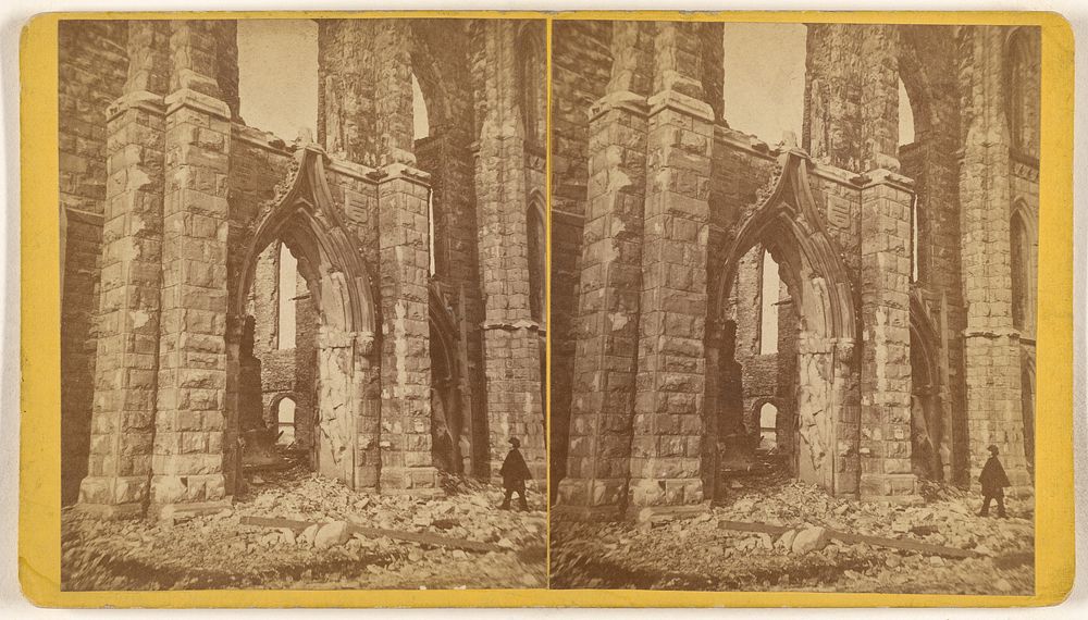 Unidentified building, Ruins Chicago Fire | Free Photo - rawpixel