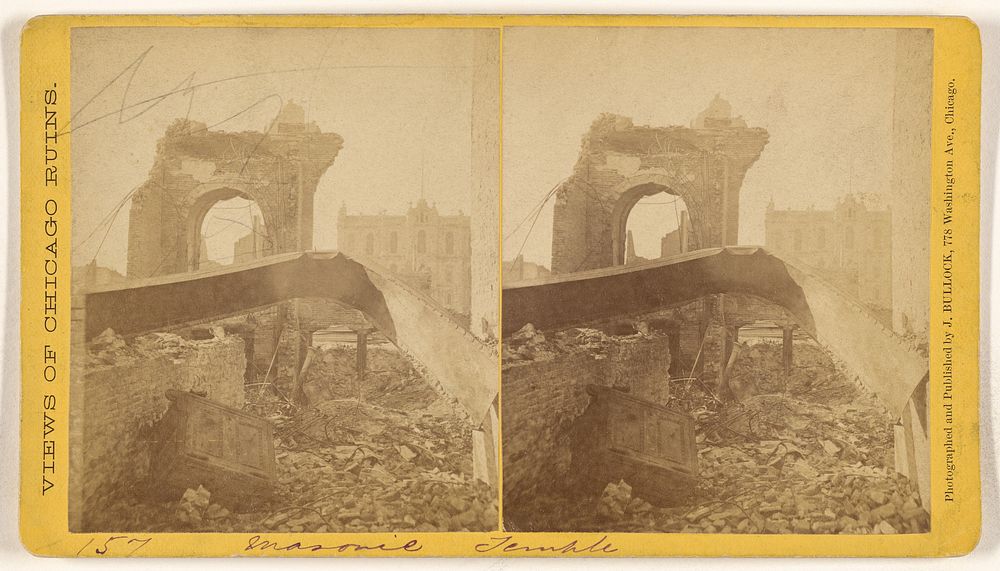Masonic Temple, Ruins Chicago Fire, | Free Photo - rawpixel