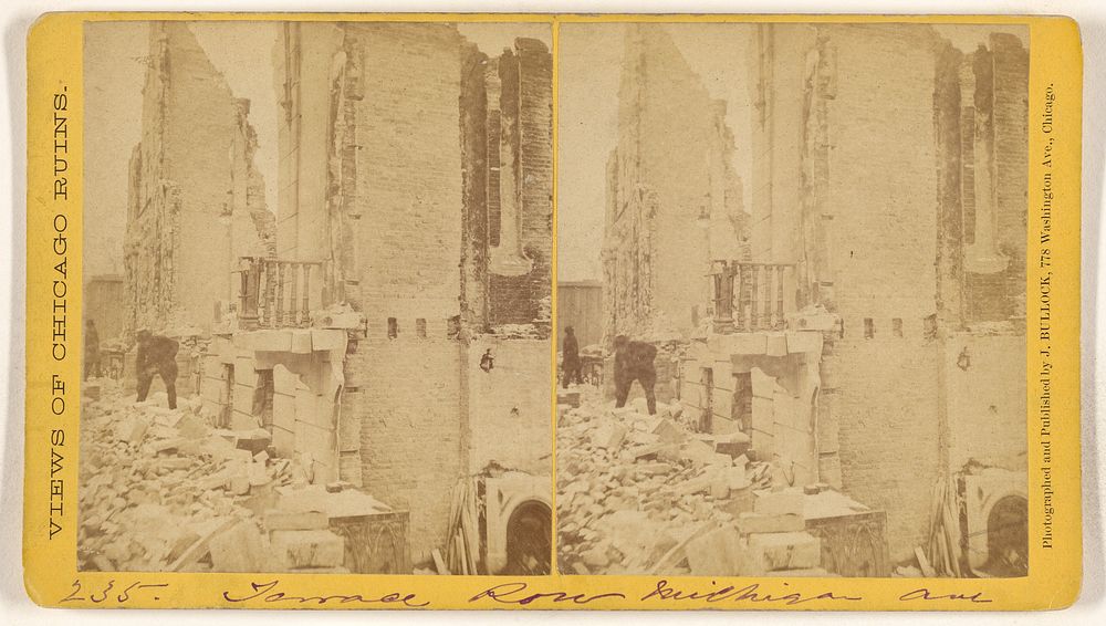 Terrace Row, Michigan Avenue, Ruins | Free Photo - rawpixel