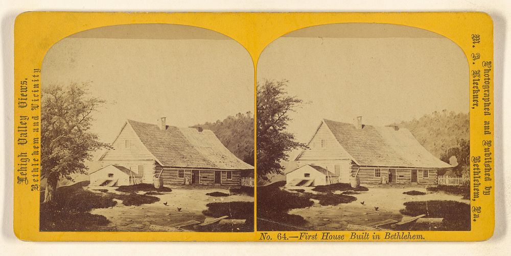 First House Built Bethlehem [Penna.] | Free Photo - rawpixel