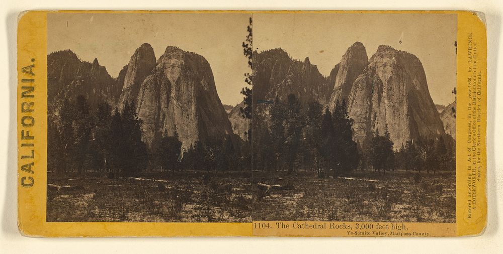 Cathedral Rocks, 3,000 feet high, | Free Photo - rawpixel