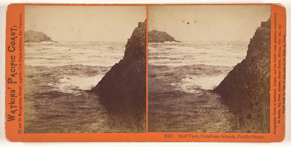 Surf View, Farallone [sic] Islands, | Free Photo - rawpixel