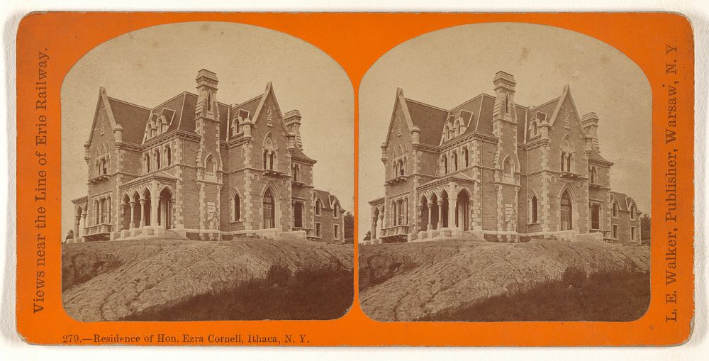 Residence Hon. Ezra Cornell, Ithaca | Free Photo - rawpixel