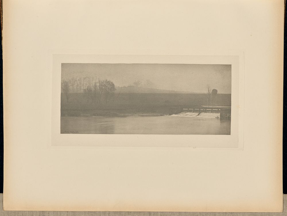 Rainy Day Flander's Weir Peter | Free Photo Illustration - rawpixel