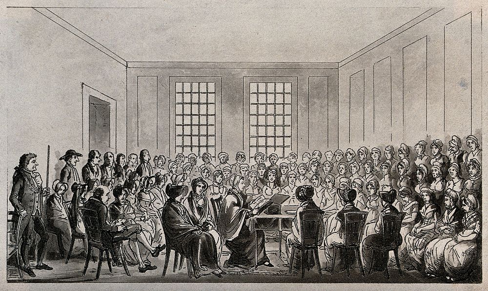 Elizabeth Fry is seated table | Free Photo Illustration - rawpixel