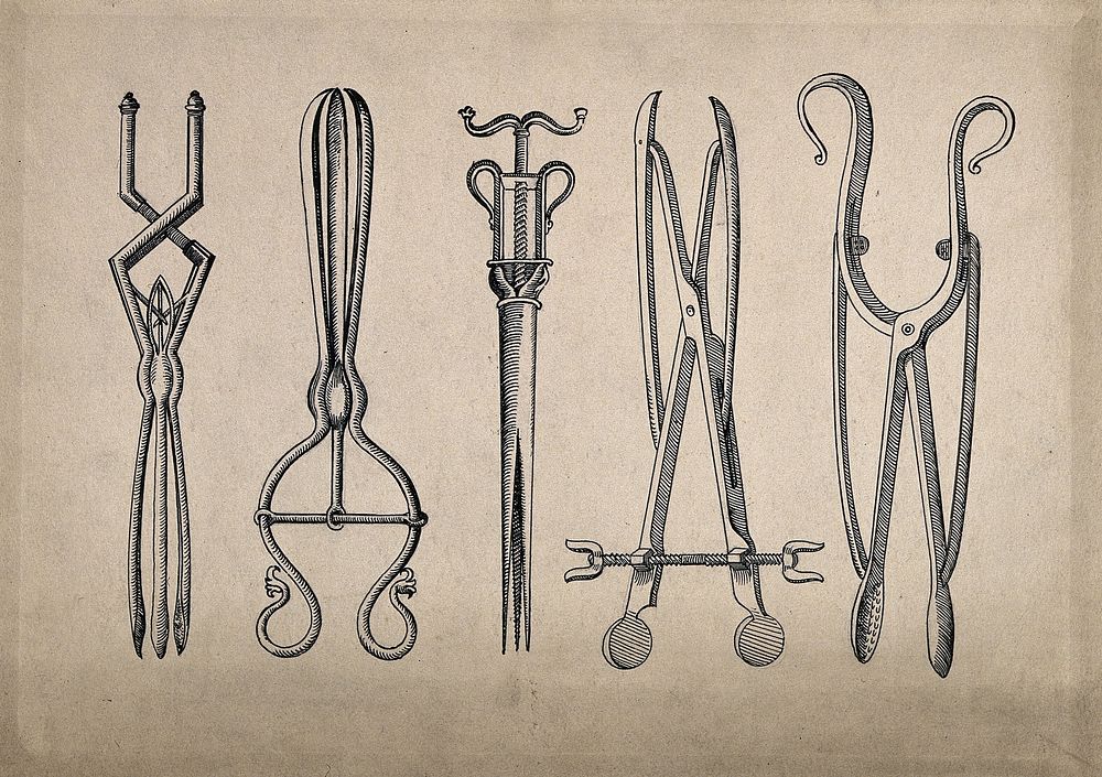 Surgical instruments. Pen and ink | Free Photo Illustration - rawpixel
