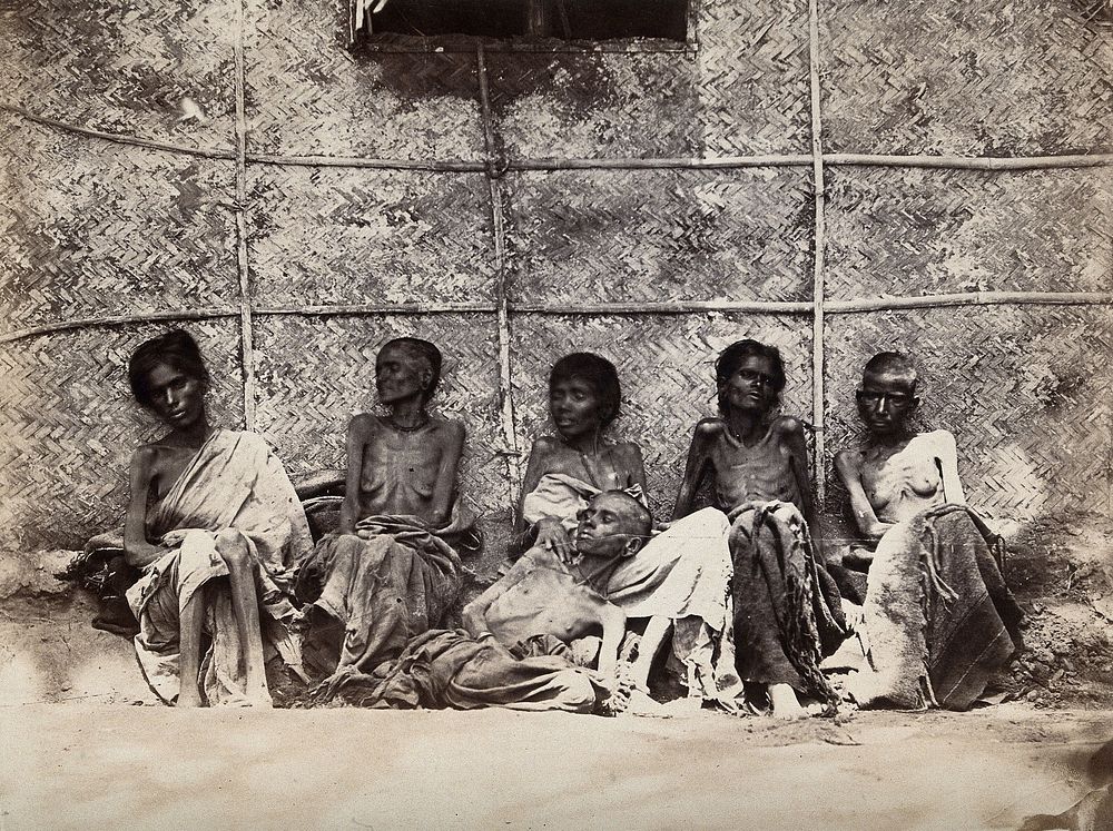 Famine Mysore, India: six emaciated | Free Photo - rawpixel