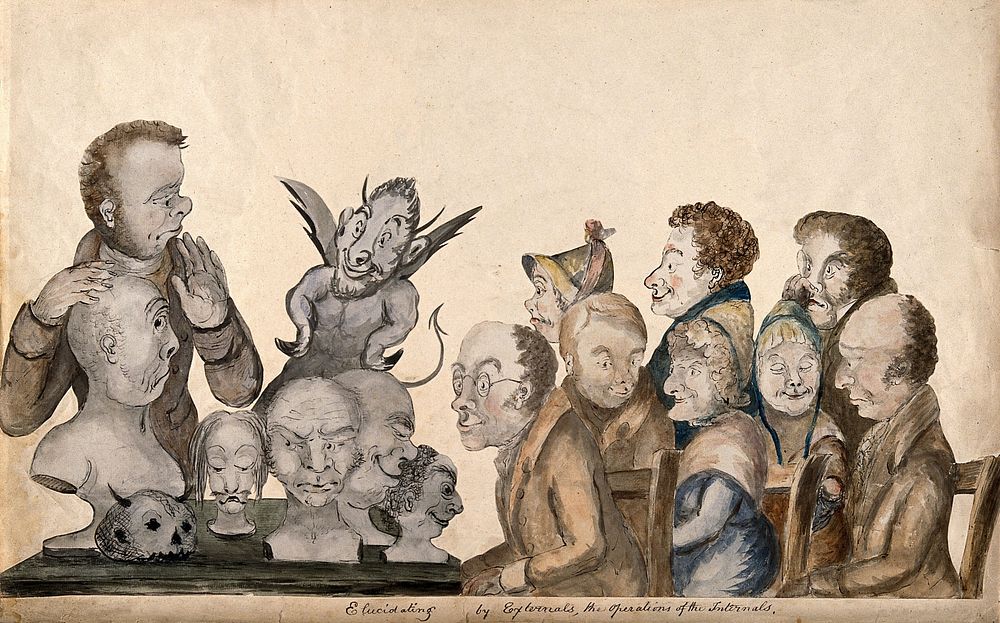 Johann Caspar Spurzheim giving phrenological | Free Photo Illustration ...