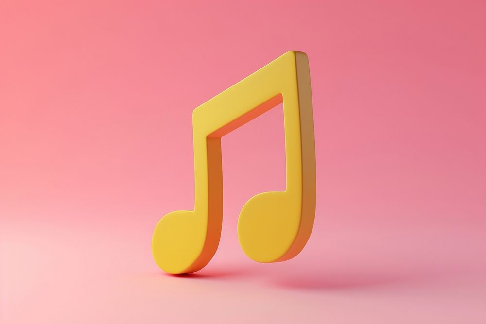 Yellow music note icon number | Premium Photo Illustration - rawpixel