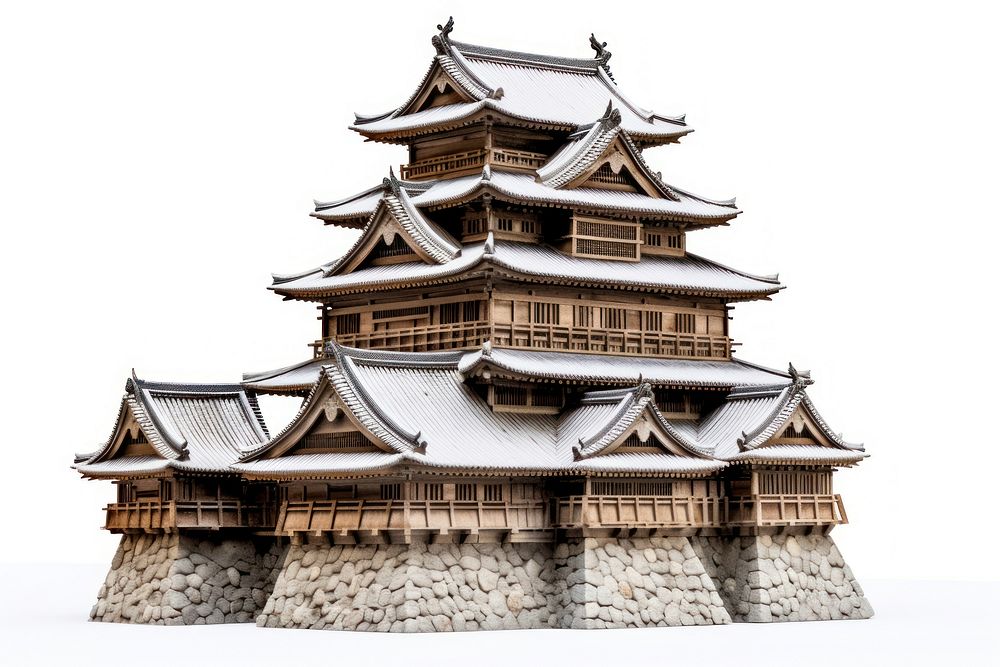 Japanese castle architecture building pagoda | Free Photo Illustration ...