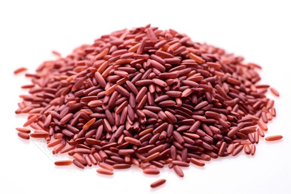 Red rice food white background | Premium Photo - rawpixel