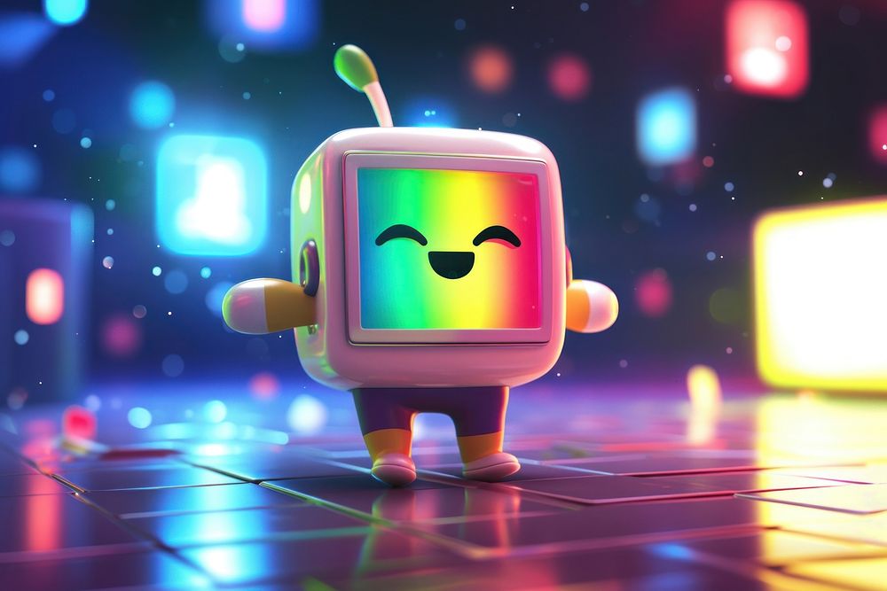 Small retro TV character cartoon | Premium Photo Illustration - rawpixel