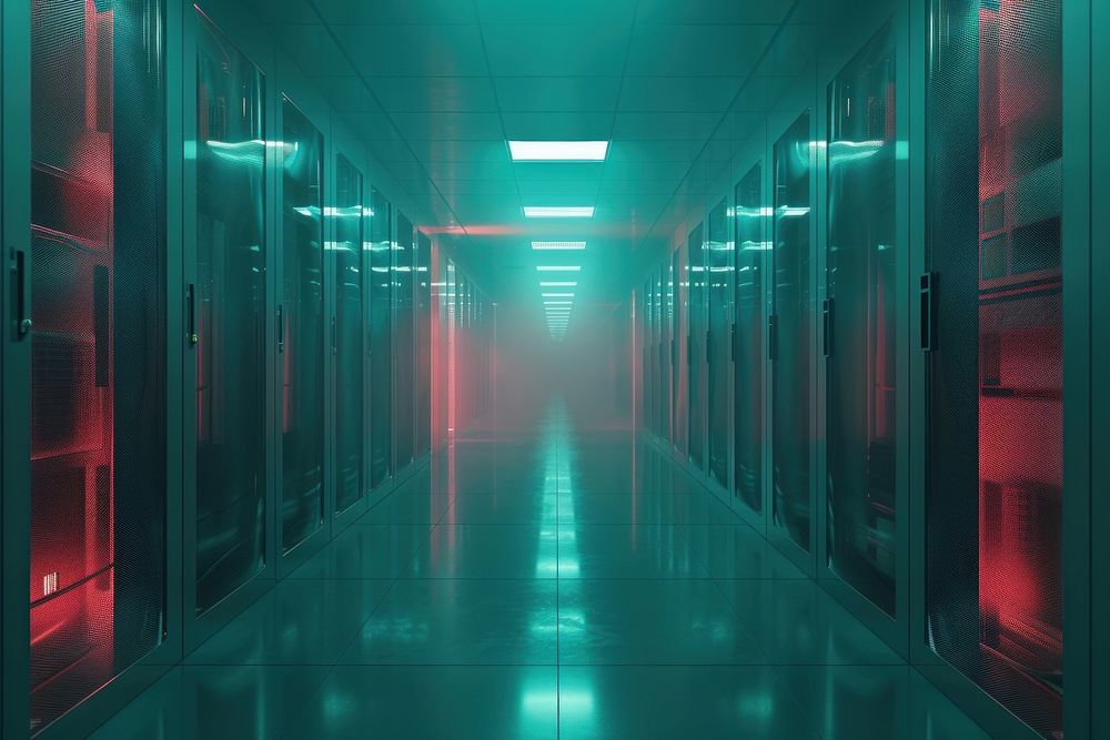 Modern data center architecture corridor | Free Photo - rawpixel