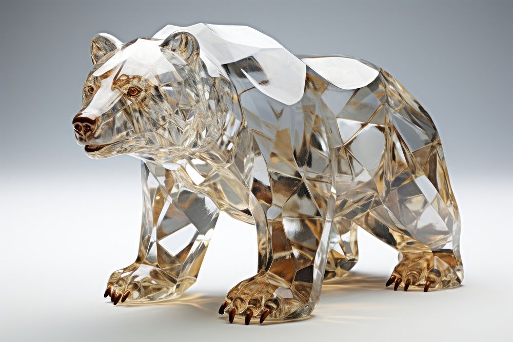Bear wildlife gemstone animal. | Premium Photo Illustration - rawpixel